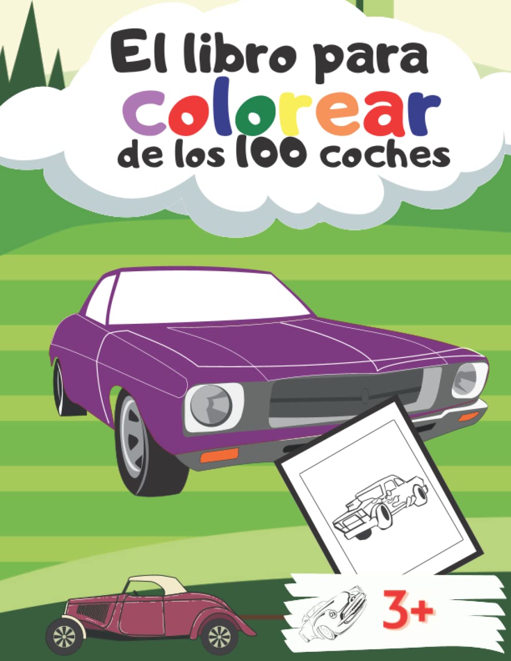 Buy El libro para colorear de los 100 coches: 100 páginas para colorear ...