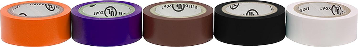 Amazon.com: Power Gear Multi-Colored Electrical Tape 5 Pack, Orange ...