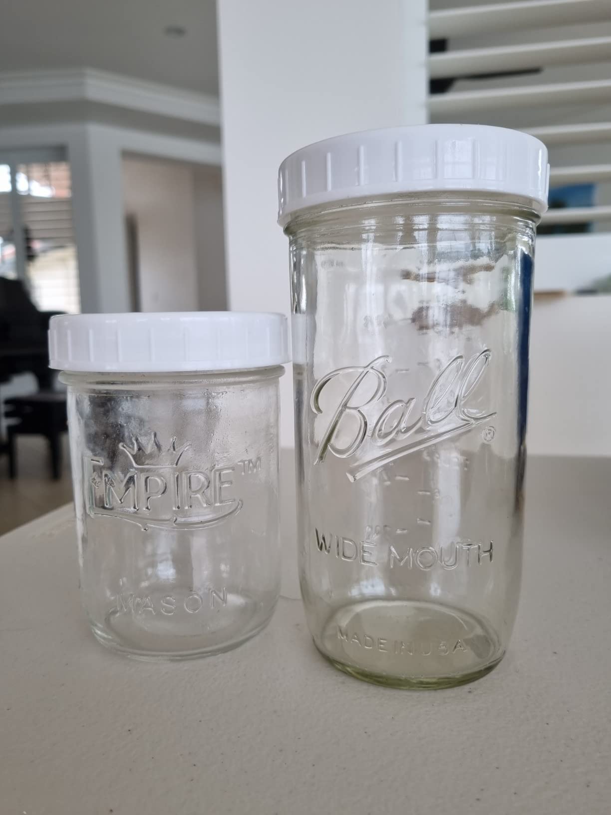 White Plastic Storage Canning Jar Lids,8 Pcs White Mason Jar Lids,Wide ...