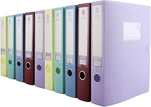 JMIATRY Box Files A4 Pack of 10, Plastic Deep File Holders 55mm, 5 ...