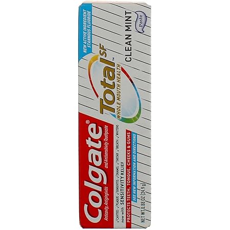 Amazon.com : Colgate Total Whitening Travel Toothpaste, Mint Toothpaste ...