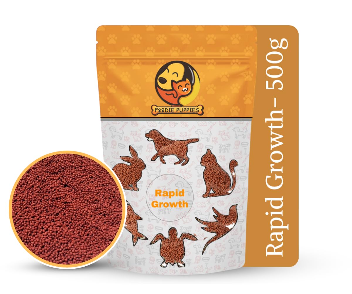 Foodie Puppies Rapid Growth Premium Fish Food, Pouch - 500g | Aquarium ...