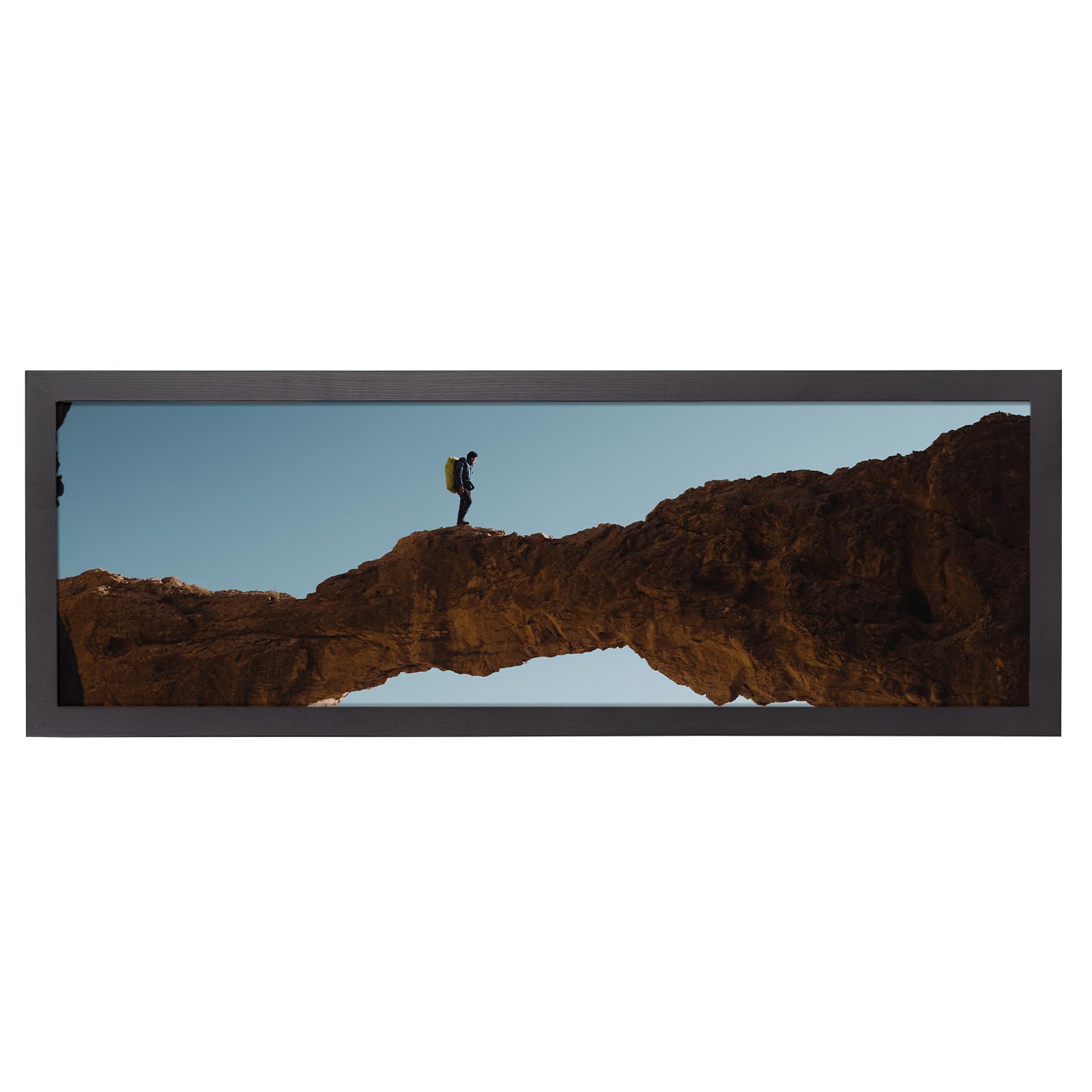 HOMESEVEN 8x24 Frame, 8x24 Panoramic Picture Frame, Solid Wood Poster ...