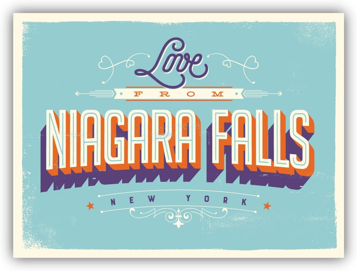 Amazon.com - Love from Niagara Falls New York USA Vintage Sticker ...