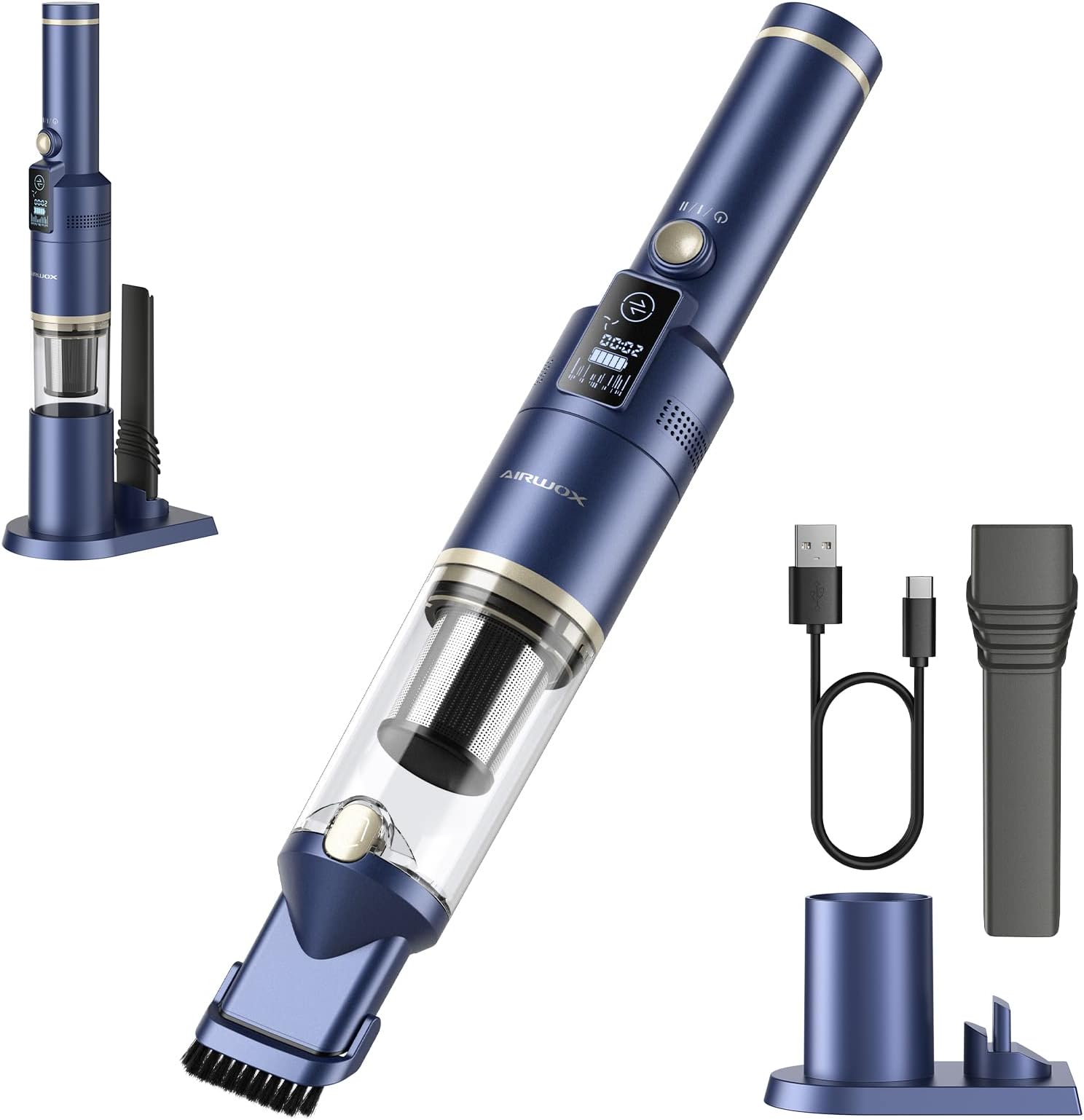 Amazon.com: Saker Car Vacuum Portable Cordless 3 in 1 Handheld Car ...