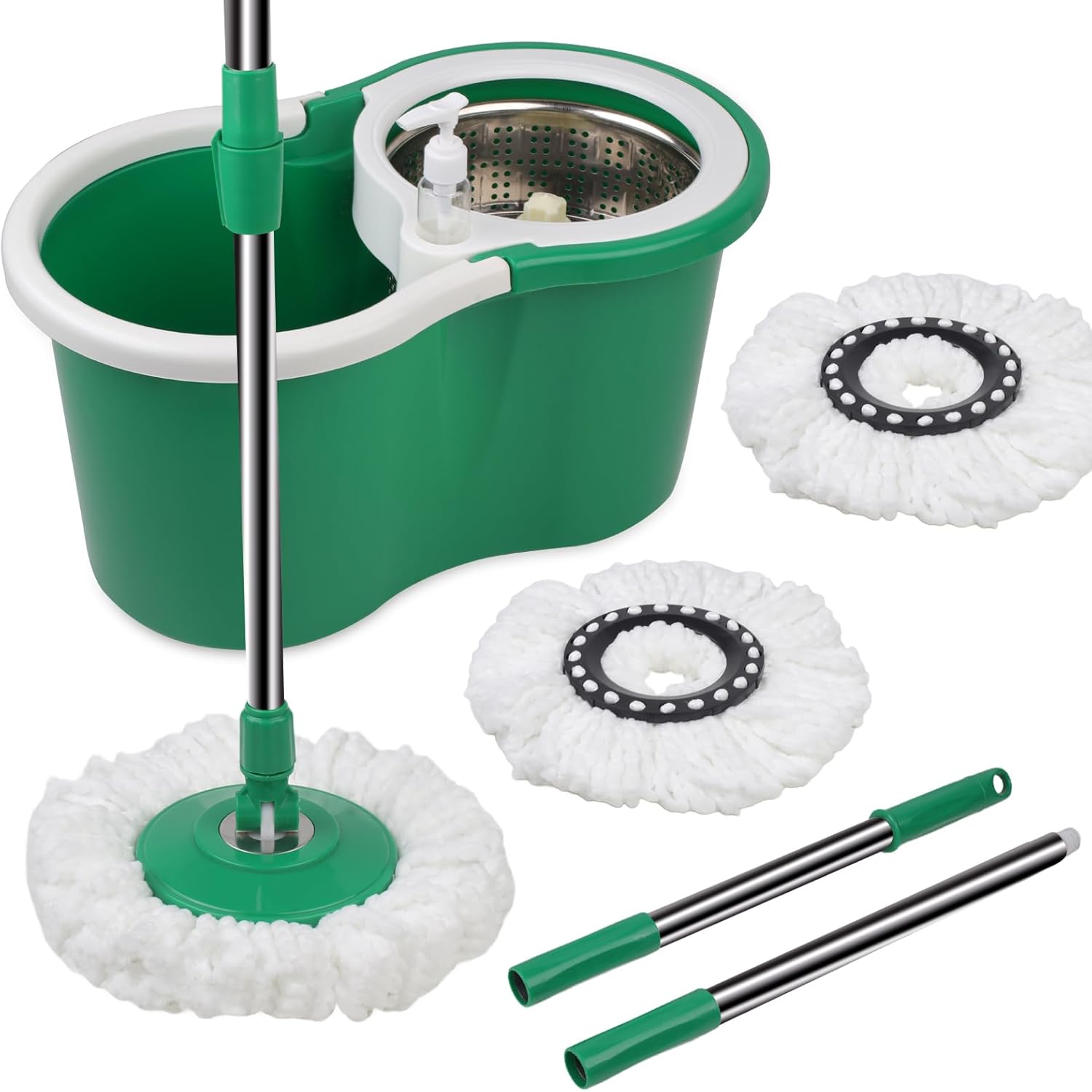 Amazon.com: Spin Mop and Bucket, Mop and Bucket with Wringer Set 360 ...
