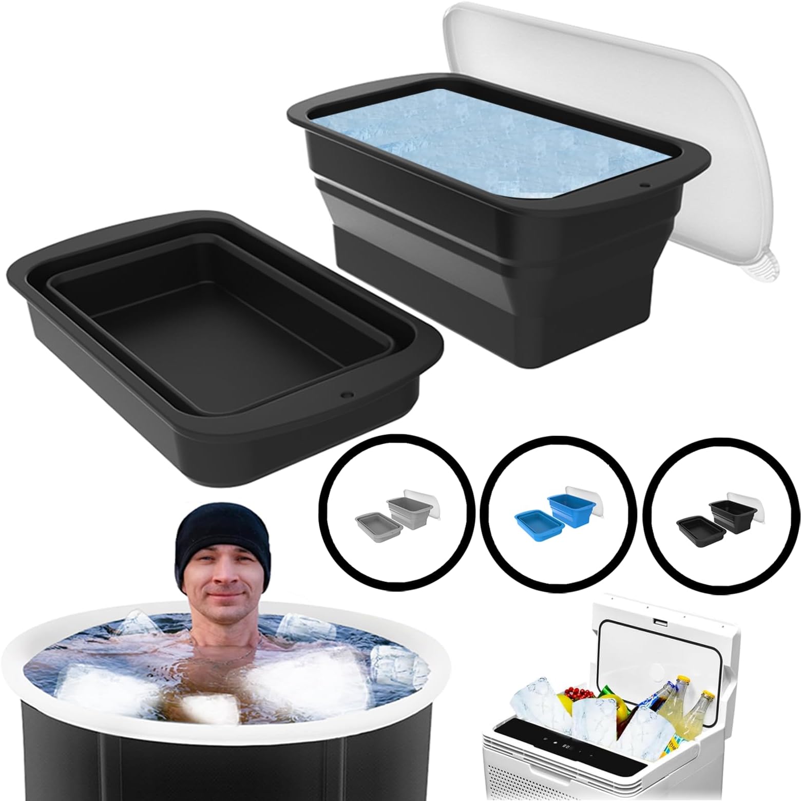 Extra Large Ice Cube Tray Mould - Form 4 KG Ice Bricks - Premium ...