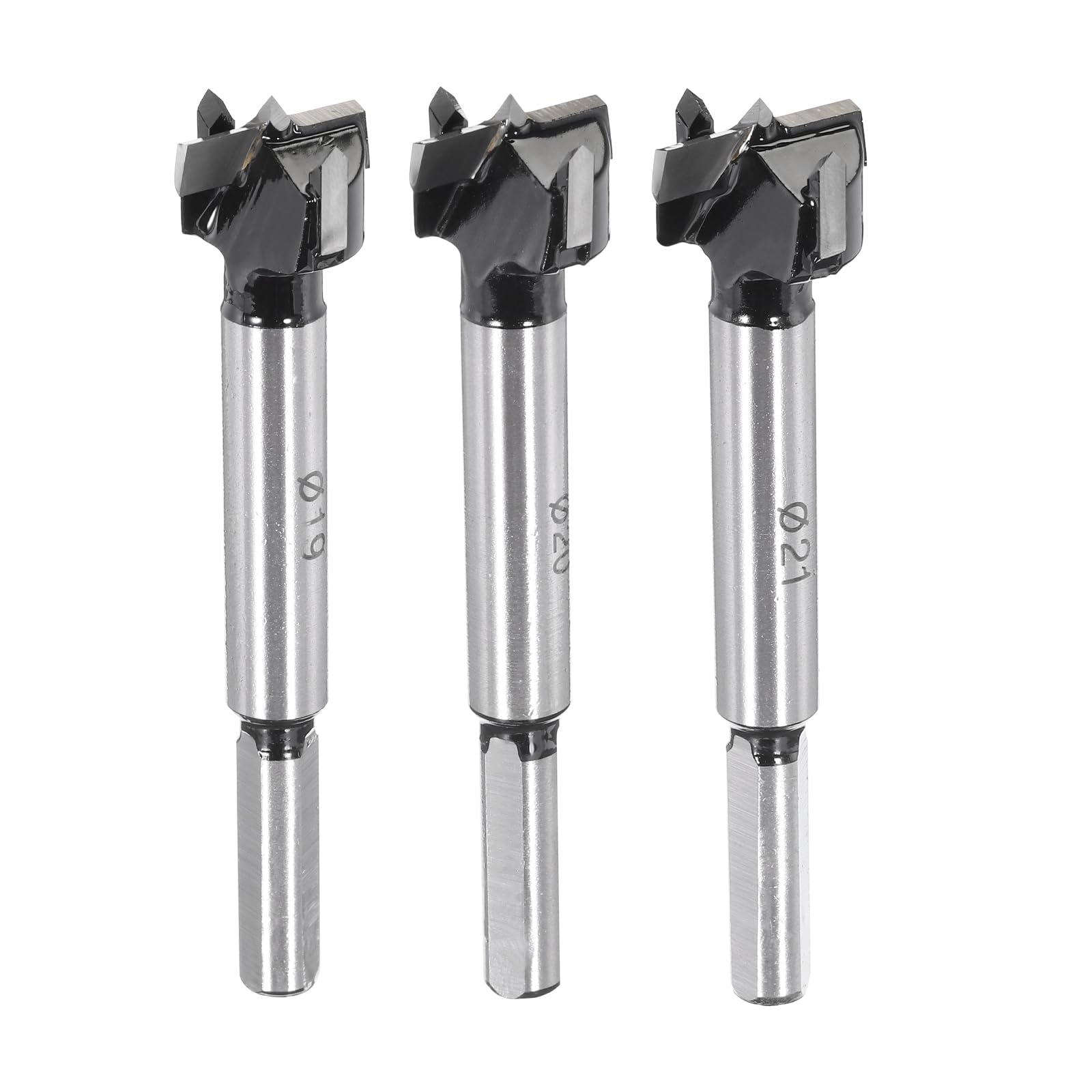 HARFINGTON 3pcs Forstner Drill Bit Set 19mm (3/4") 20mm (25/32") 21mm ...