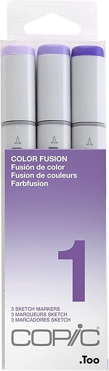 Amazon.com: Copic Sketch, Alcohol-based Markers, 3pc Set, Color Fusion #1