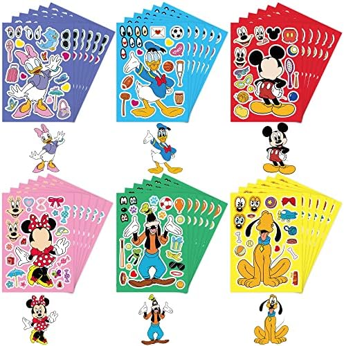 Amazon.com: 40Pcs Mouse Make a face Stickers for Kids, Mouse Birthday ...