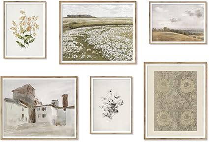 Amazon.com: Vintage Botanical Wall Art -Neutral Wall Art prints for ...