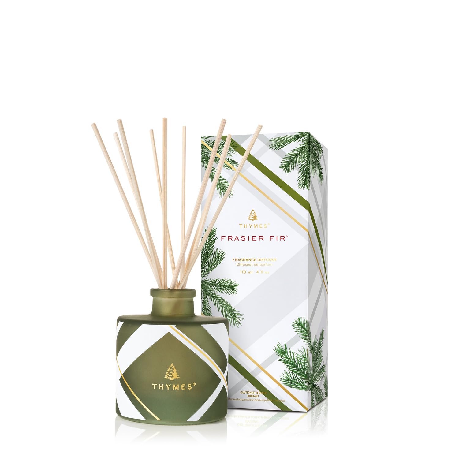 Amazon.com: Thymes Frasier Fir Reed Diffuser Set – Includes Reeds ...