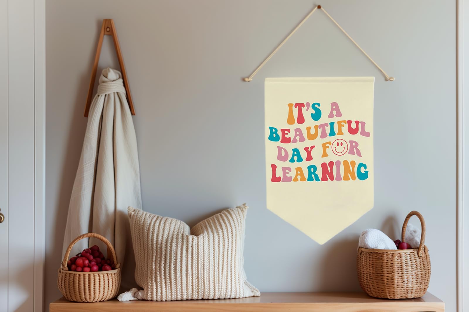 Snapklik.com : VNROSE Welcome Sign For Classroom, Canvas Banner ...