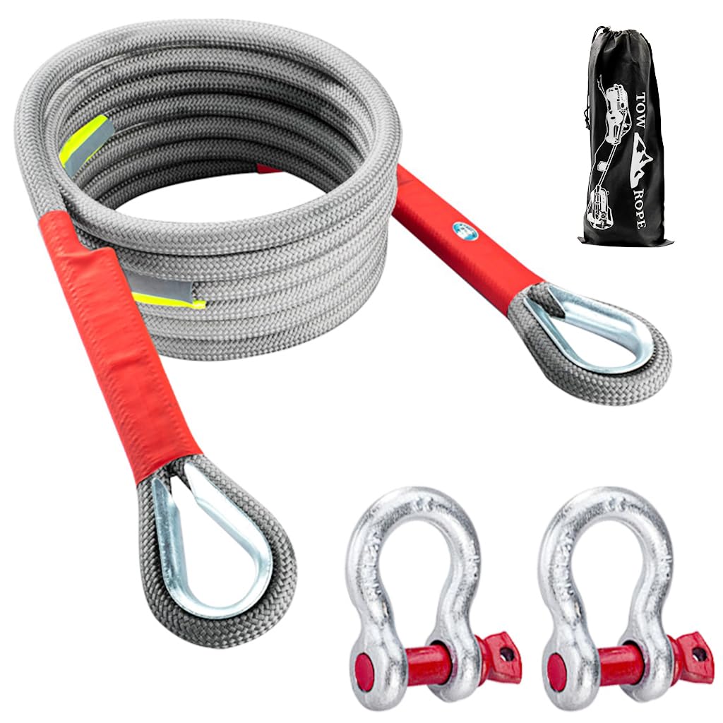 STHIRA® 13ft -18Tons Tow Rope, Heavy Duty Towing Strap with Screw Fixed ...