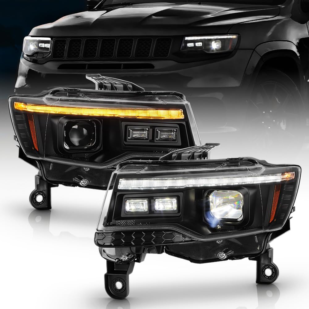 Amazon.com: KEEKPO - For 2017-2021 Jeep Grand Cherokee Halogen Upgrade ...