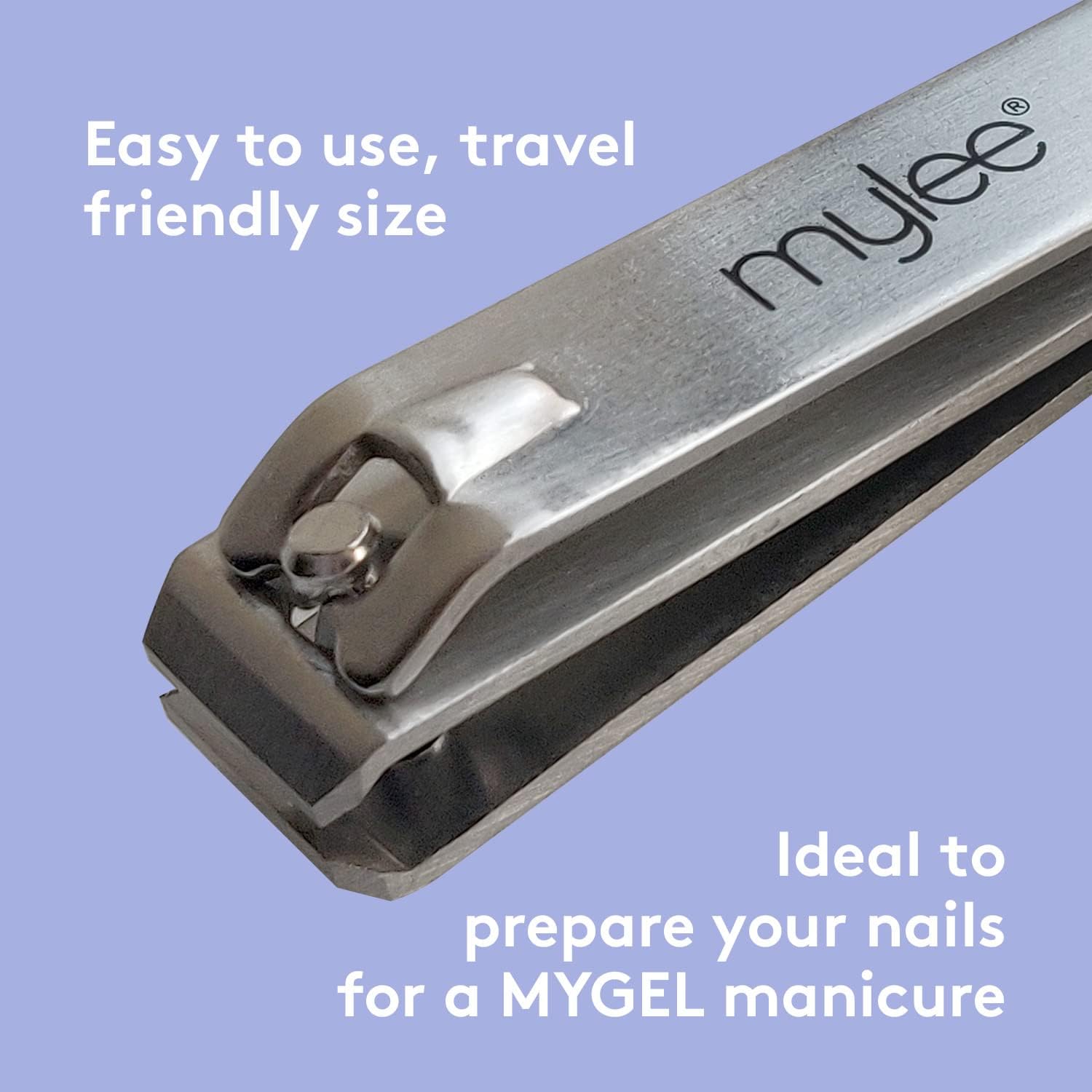 Mylee Large Nail Clippers – Professional Gel Manicure Prep Cutters Tool ...