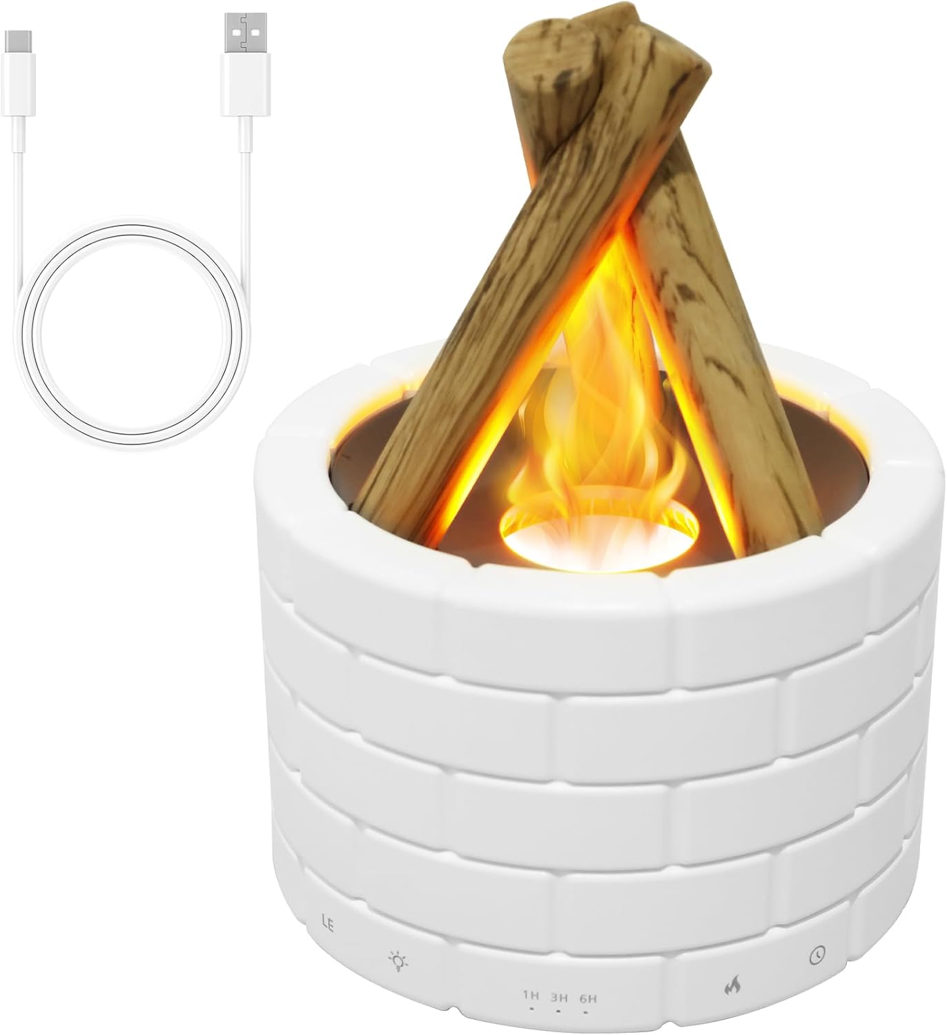Amazon.com: Campfire Flame Fire Diffuser, 250ml Bonfire Cool Mist ...