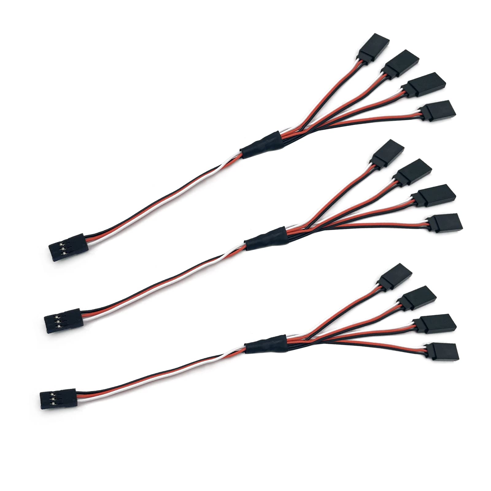 Snapklik.com : 5pcs JR Y Connector Servo Extension Cable 3 Pin JR Plug ...