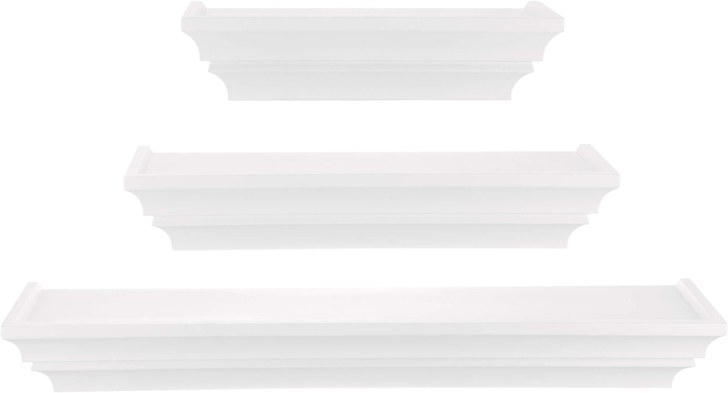 Amazon.com: Mainstays 3 Piece Decorative Floating Shelves Includes Wall ...