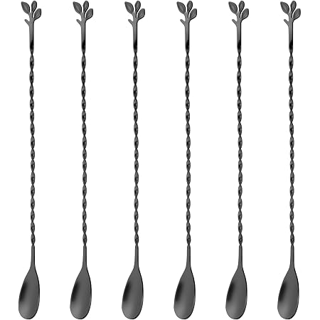 Amazon.com: Hiware 12 Inches Stainless Steel Mixing Spoons, Spiral ...