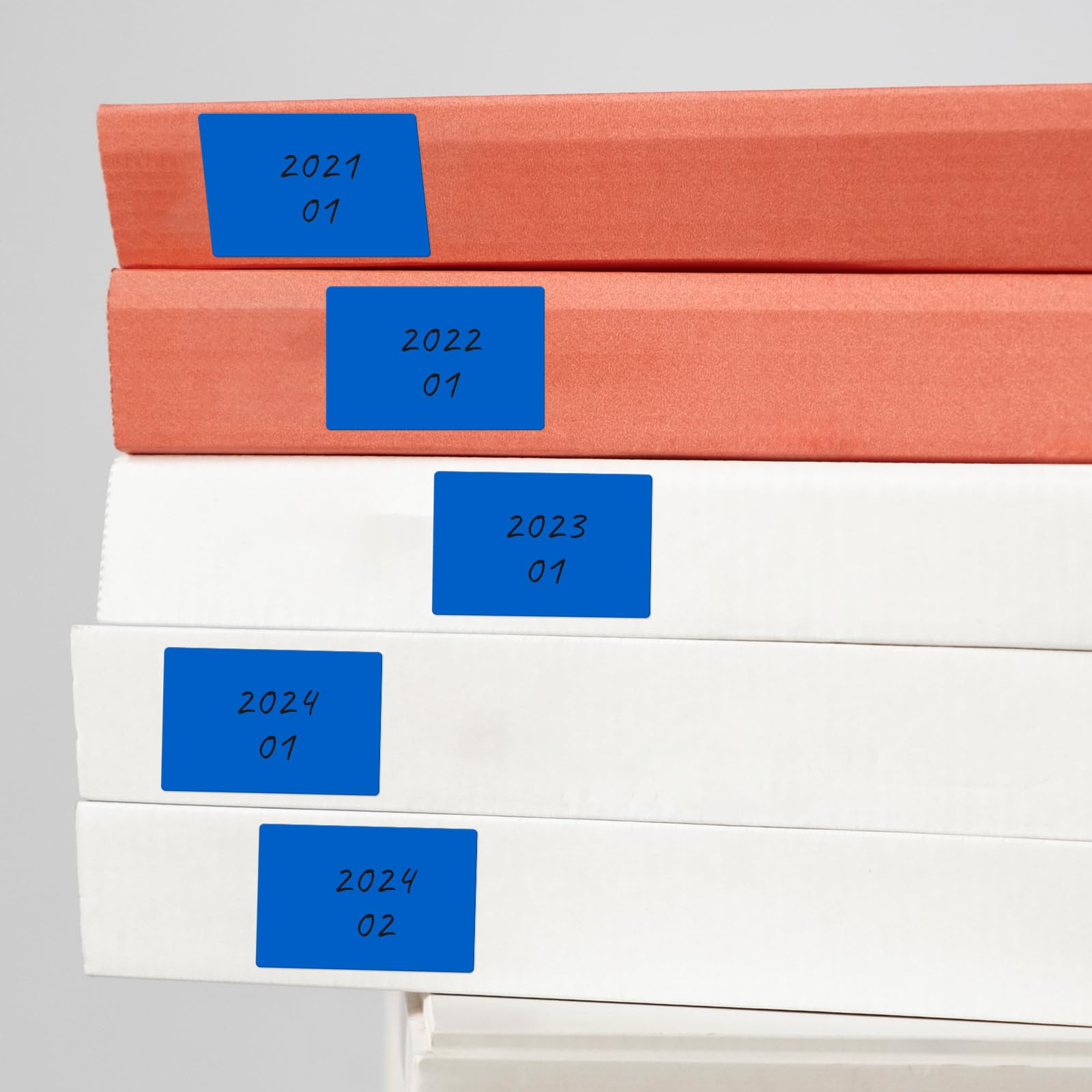 Snapklik.com : Blue Color Coding Labels 2 3 Inches Rectangle Vinyl Self ...
