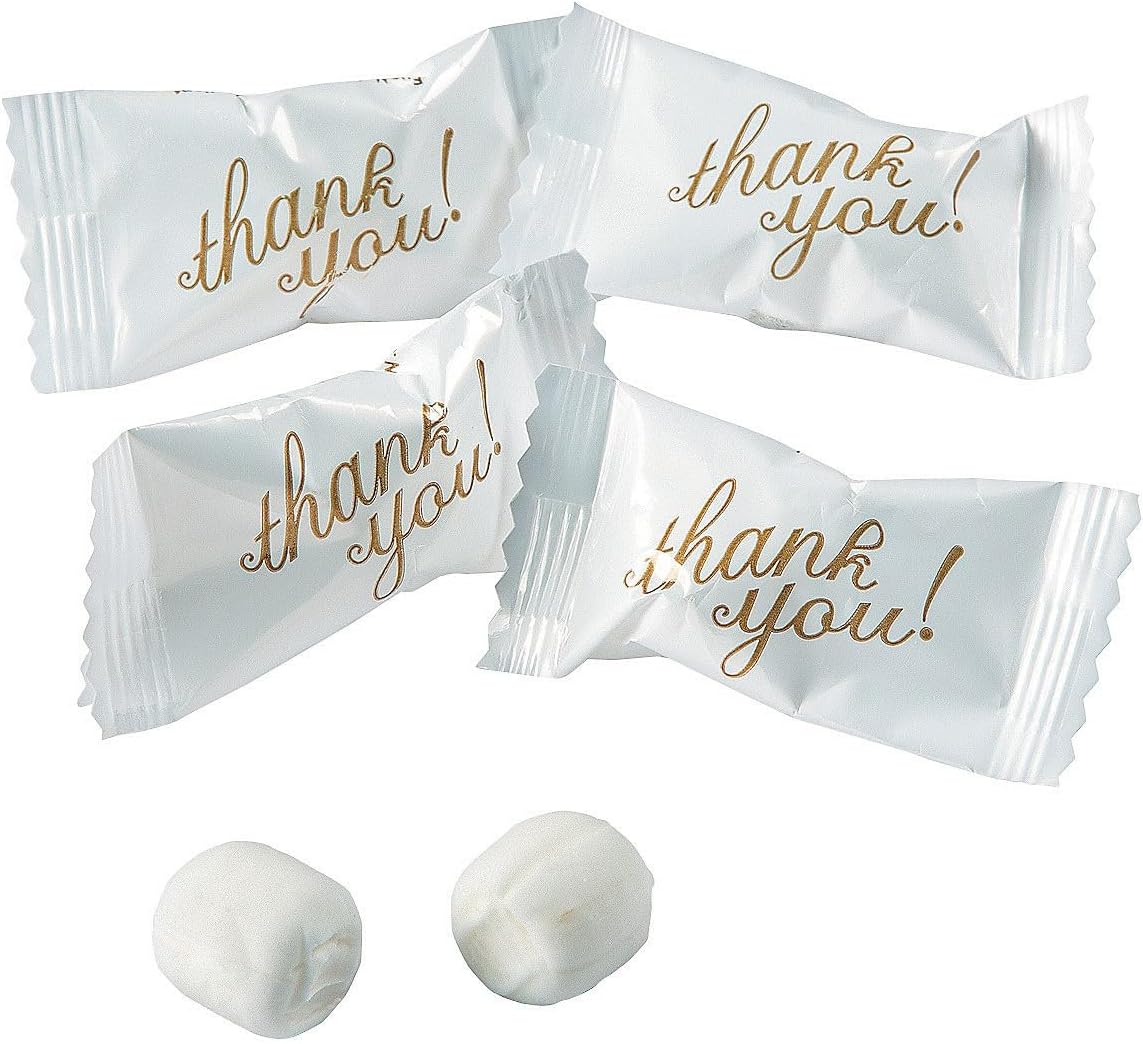 Amazon.com : Fun Express Individually Wrapped Thank You Mints, Pack of ...