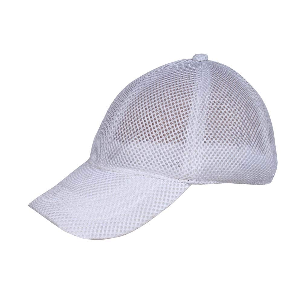 Buy Krystle Girl's Net Baseball Cap with Adjustable Strip (White) at ...