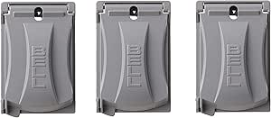 Hubbell Bell MX1050S Single-Gang Weatherproof Heavy Duty Universal Flip ...