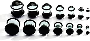 Amazon.com: Coiris 14PCS Glass Ear Gauges Stretching Kit 2MM-14MM Short ...