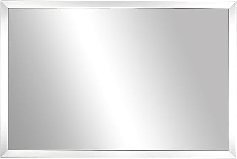 Amazon.com: Frame My Mirror Silver Framed Mirror, 36" x 54" Mirror for ...
