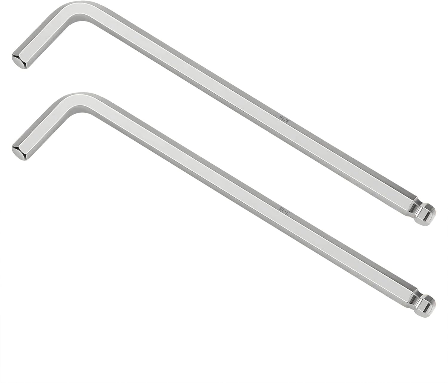 FOCMKEAS 2 PCS 3/16" Ball End Hex Key Allen Wrench, SAE Internal ...