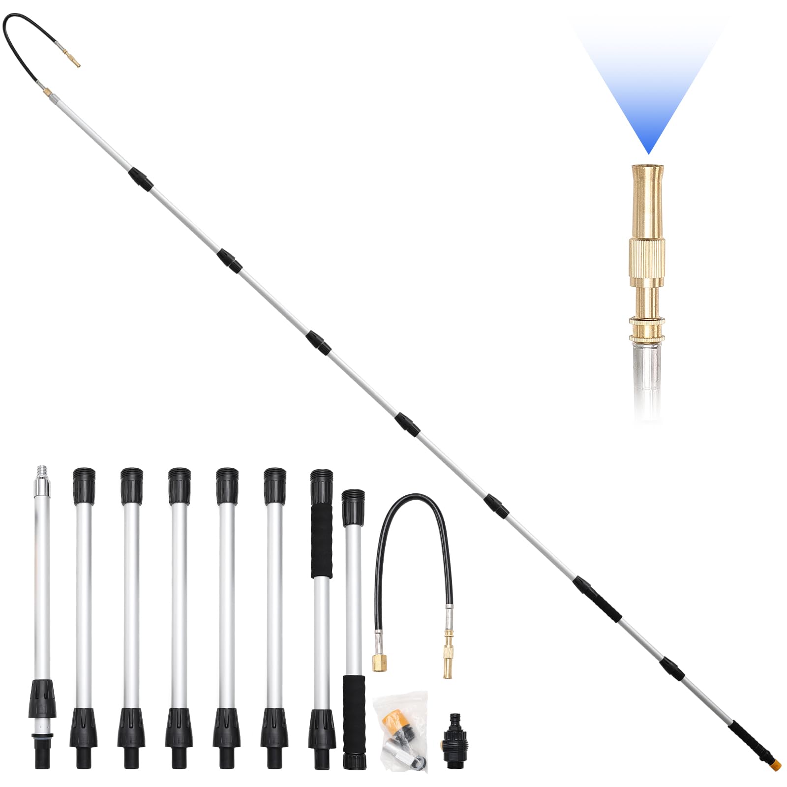 Amazon.com: Gutter Cleaning Tools,12FT Gutter Cleaners from The Ground ...