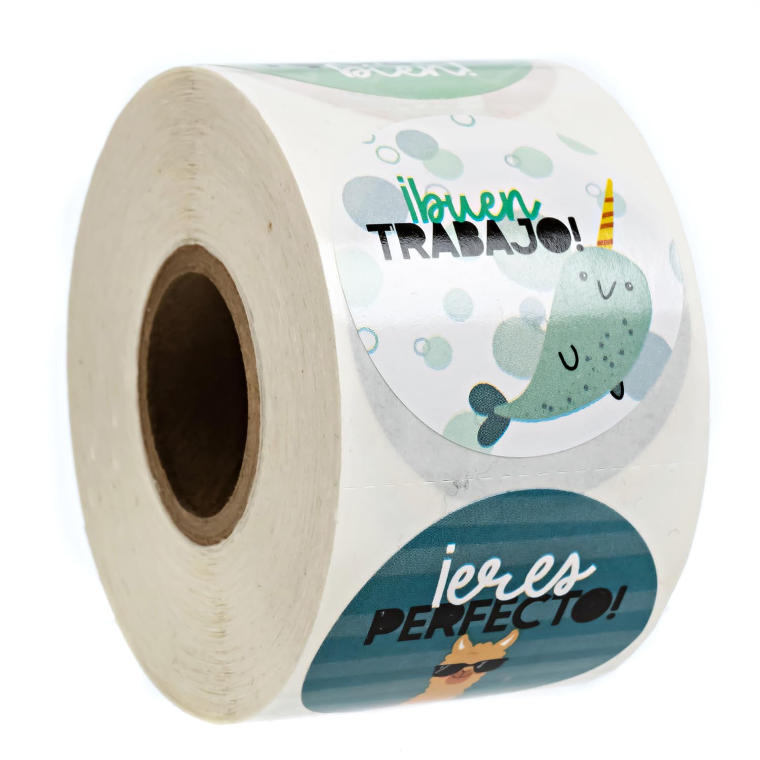 Amazon.com: Encouraging Animal Spanish Stickers / 500 Bilingual Rolled ...
