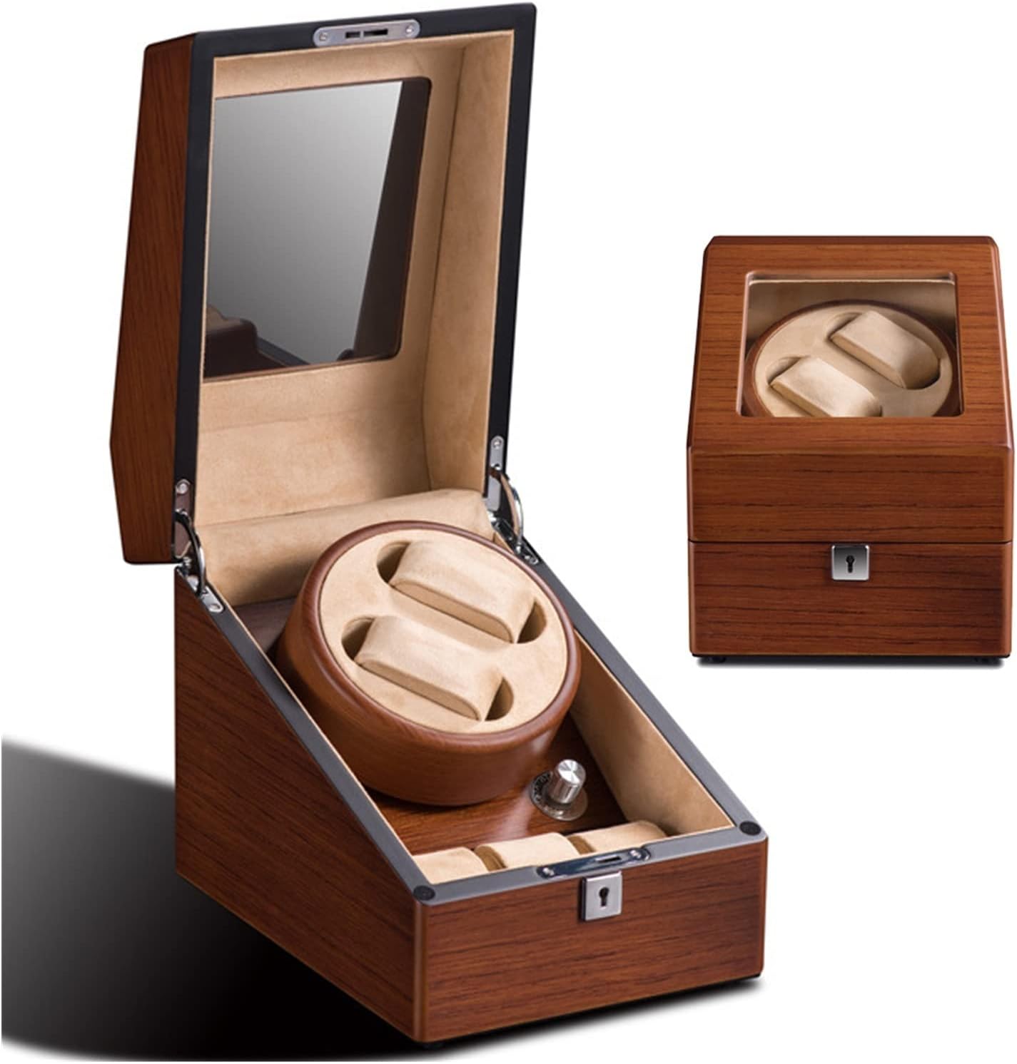 Amazon.com: Watch Winder 2+3 Wood Automatic Mechanical Watch Winder Box ...