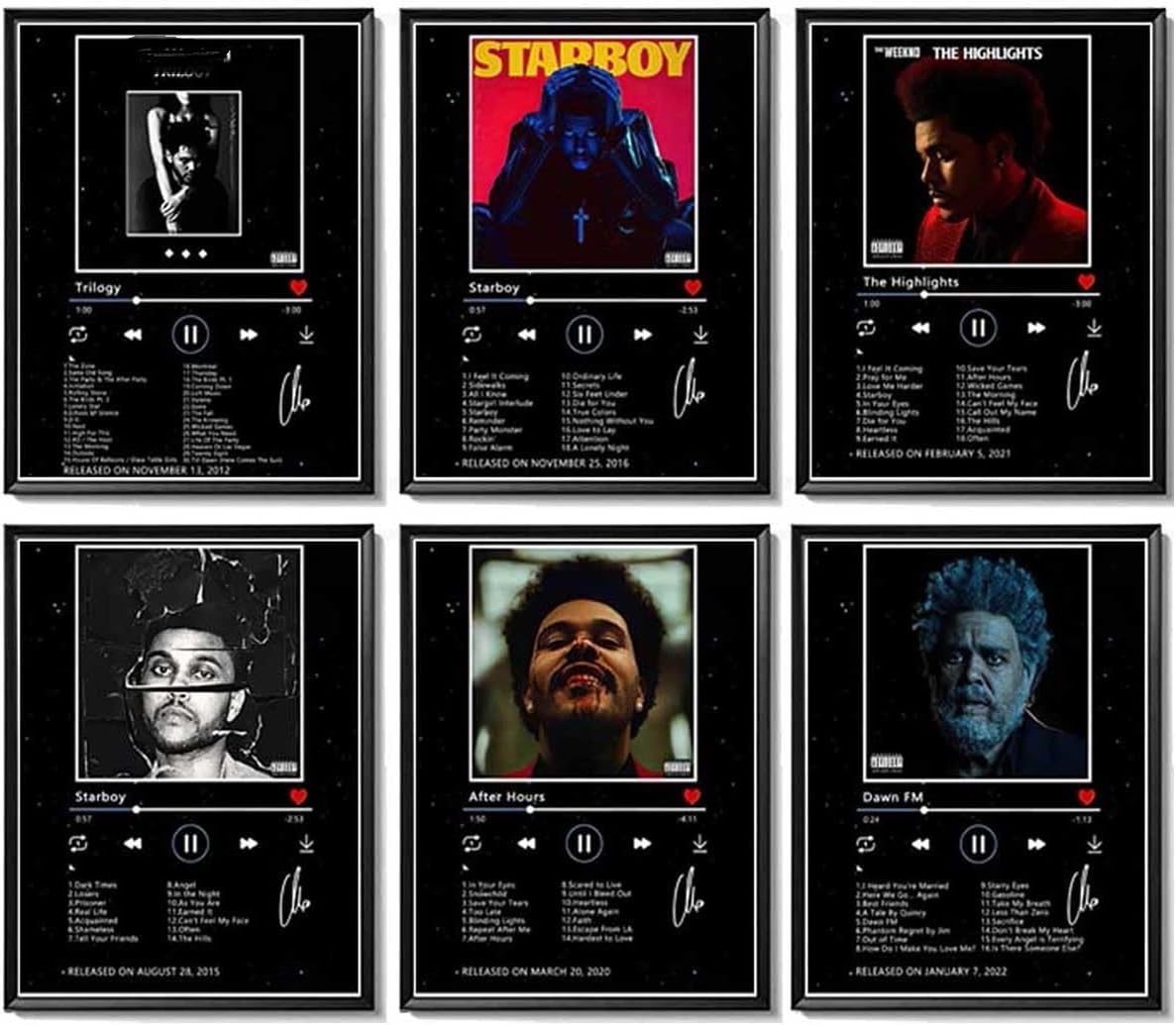 Amazon.com: Limited Edition Signed Posters - Set of 6 Frameless HD ...