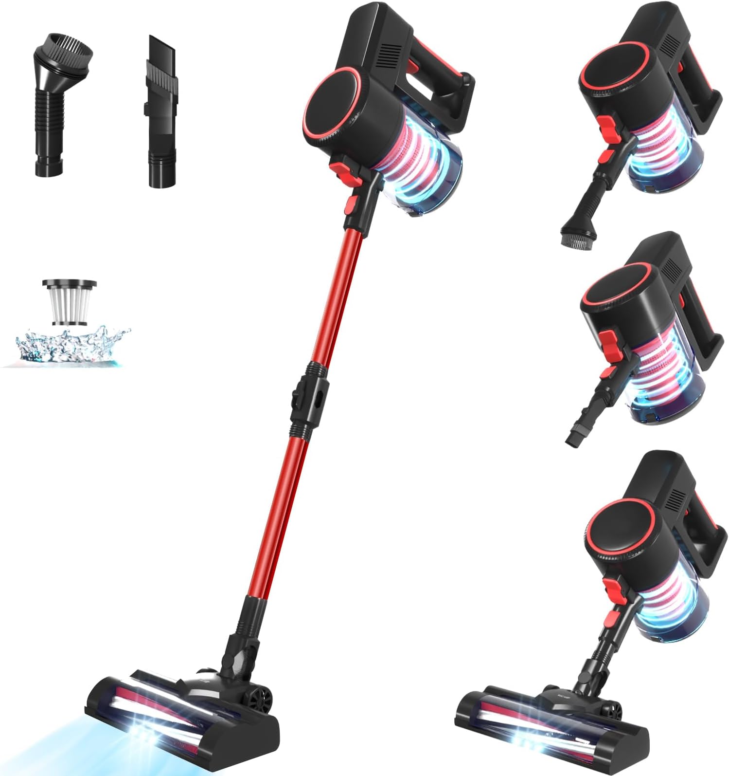 Amazon.com - VOCEN Cordless Stick Vacuum Cleaner - Powerful Suction ...