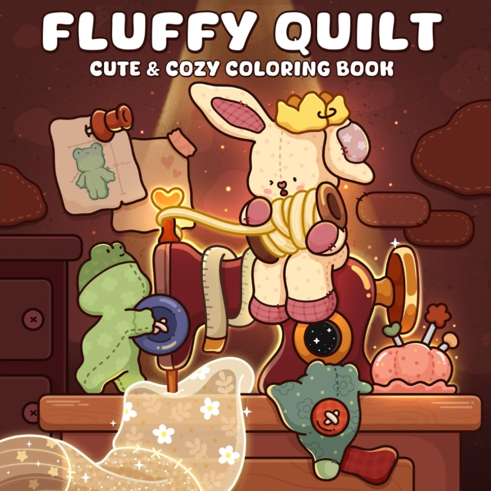 Amazon.com: Fluffy Quilt: A Cozy Coloring Book for Adults and Teens ...