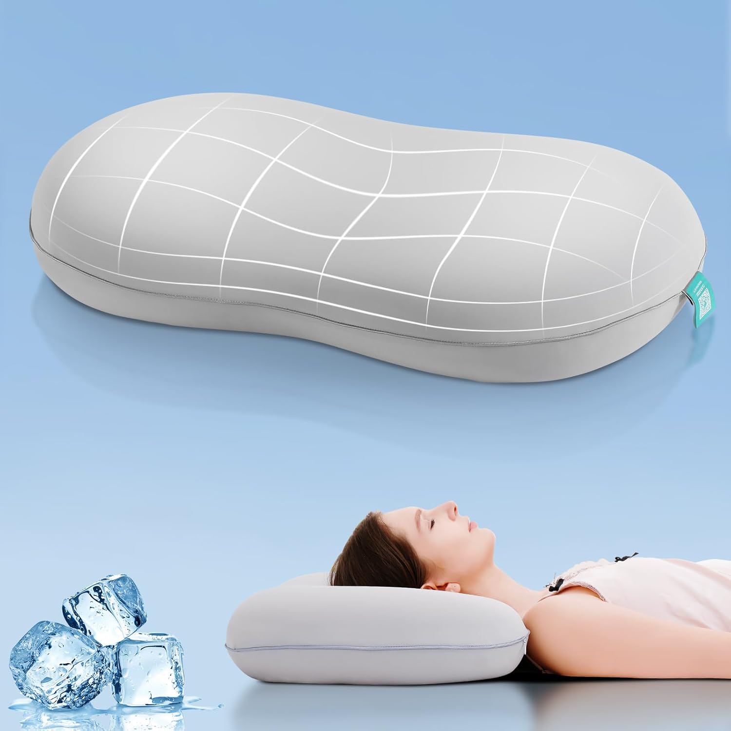 Amazon.com: Elegear Cervical Neck Pillow, Zero-Pressure Deep Sleep ...