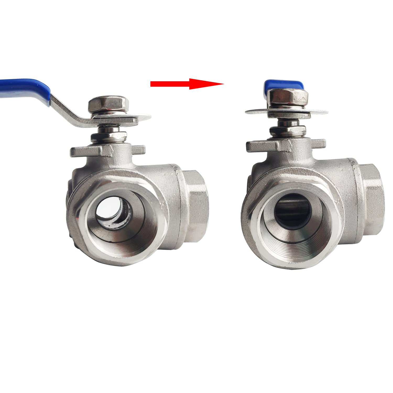 Snapklik.com : LOZOME 2 NPT Female T-Type Ball Valve
