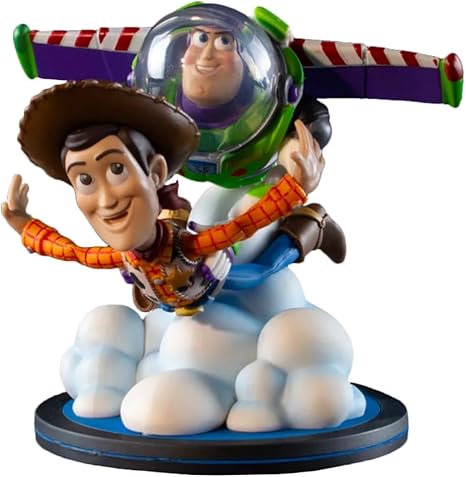 Amazon.com: QMx Disney Toy Story 25TH Woody and Buzz Q-FIG MAX Figurine ...