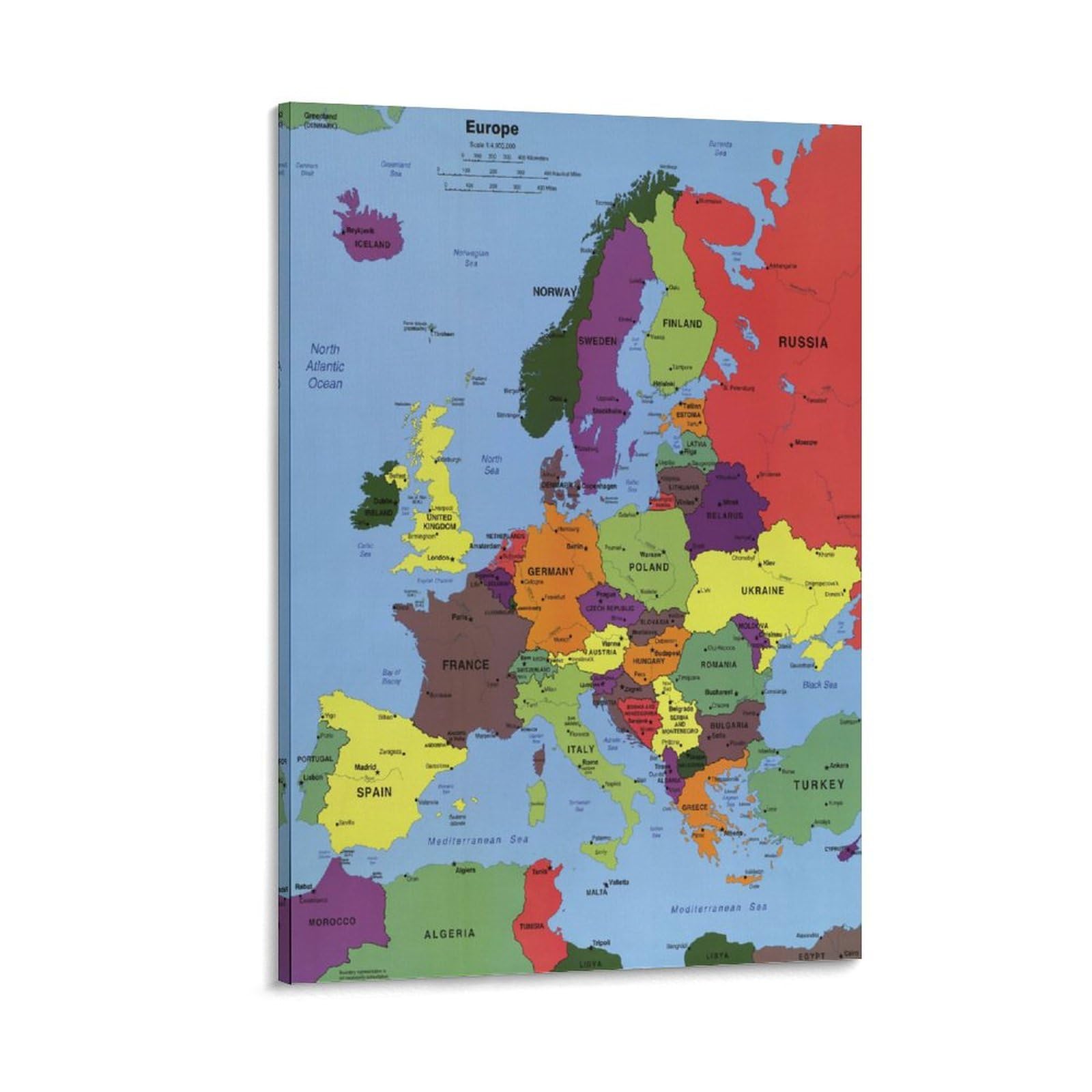 Europe Map Countries High Resolution