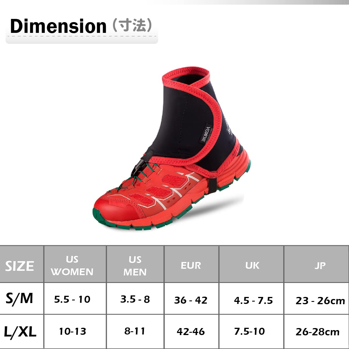 Snapklik.com : Azarxis Low Trail Gaiters Shoe Covers Wrapid Gators For ...