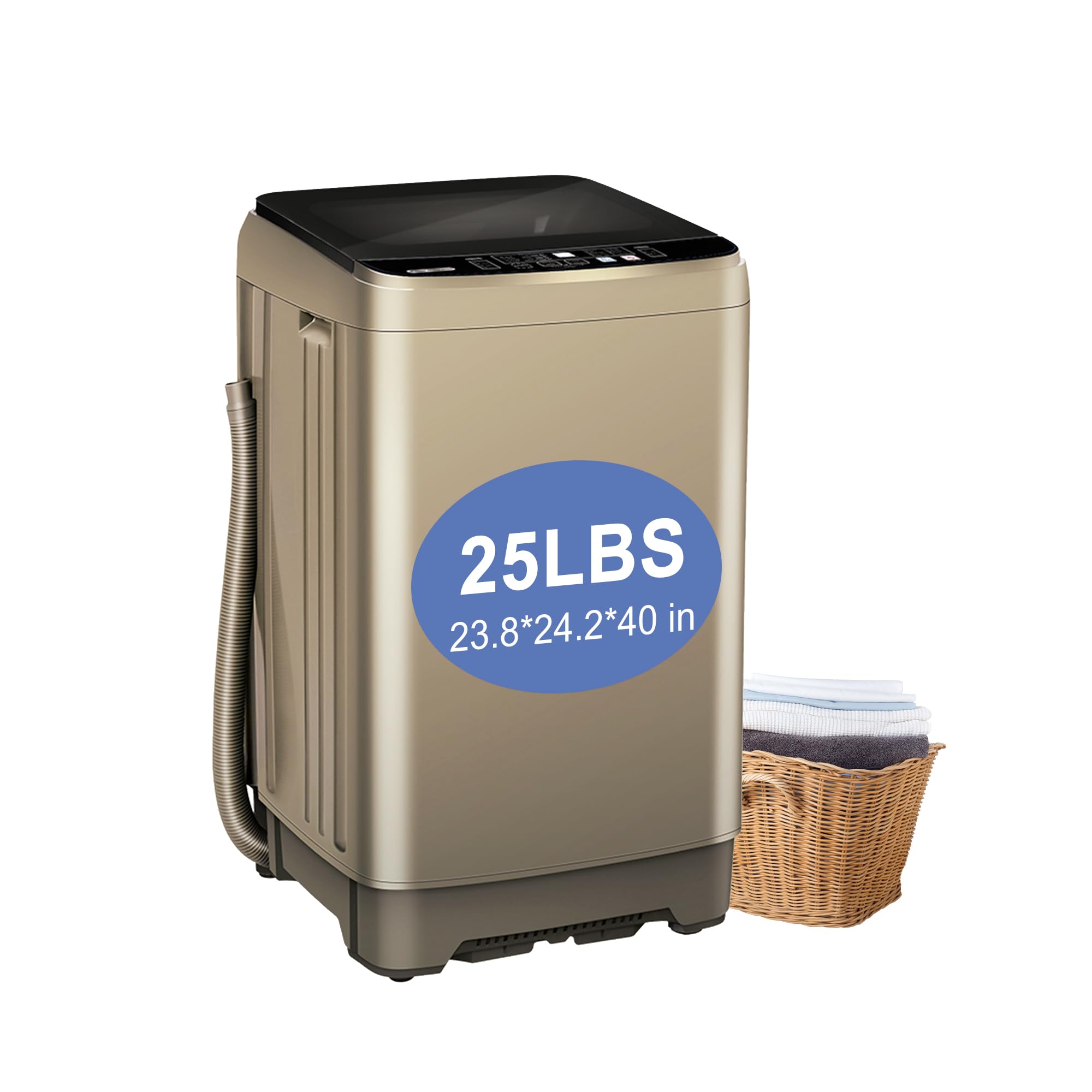 Snapklik.com : Portable Washing Machine 25lbs Capacity, Fully Automatic ...