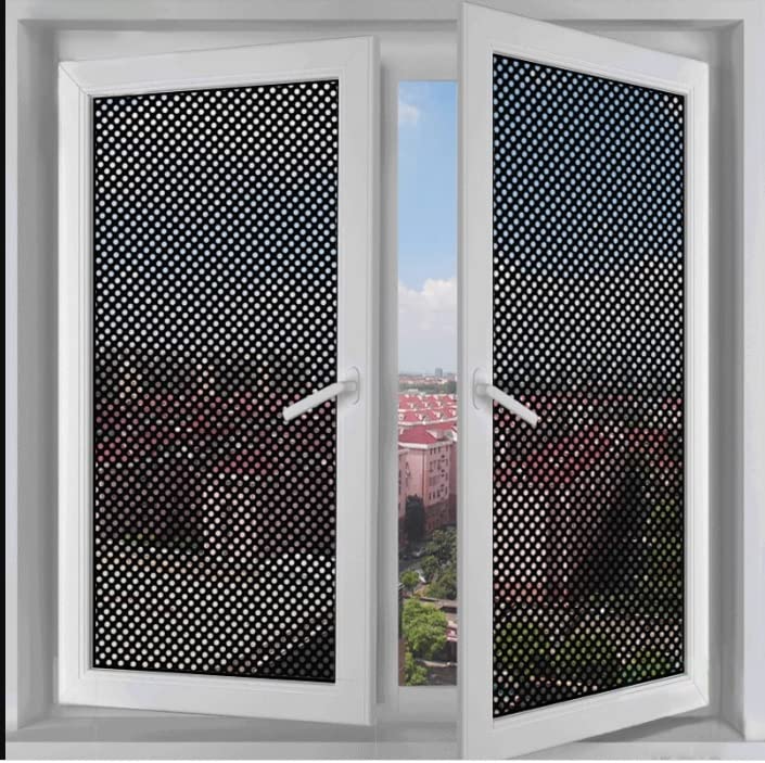Buy SUNBIRD Self-Adhesive Mesh Window Film Perforated Self Adhesive ...