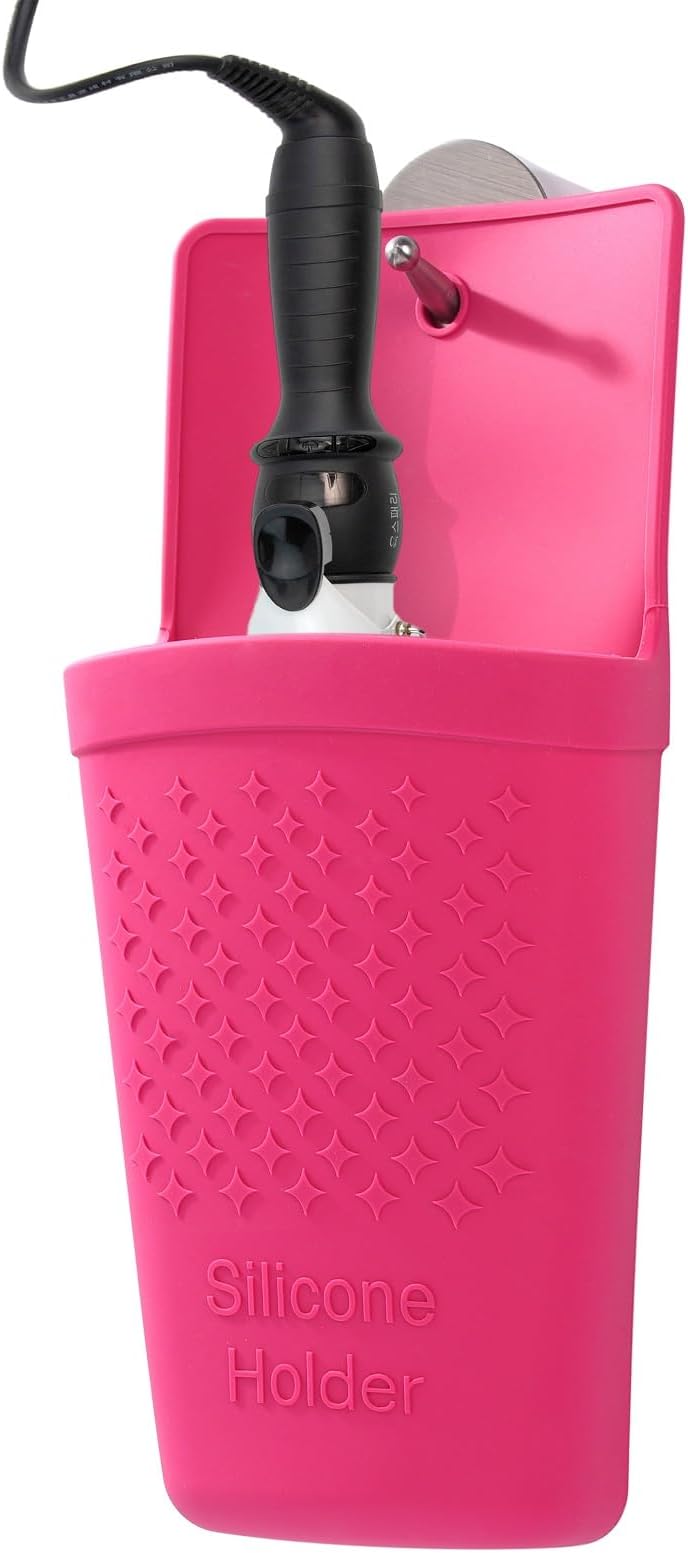 Amazon.com : CROWATTS Heat Resistant Silicone Hair Iron Mat and Pouch ...