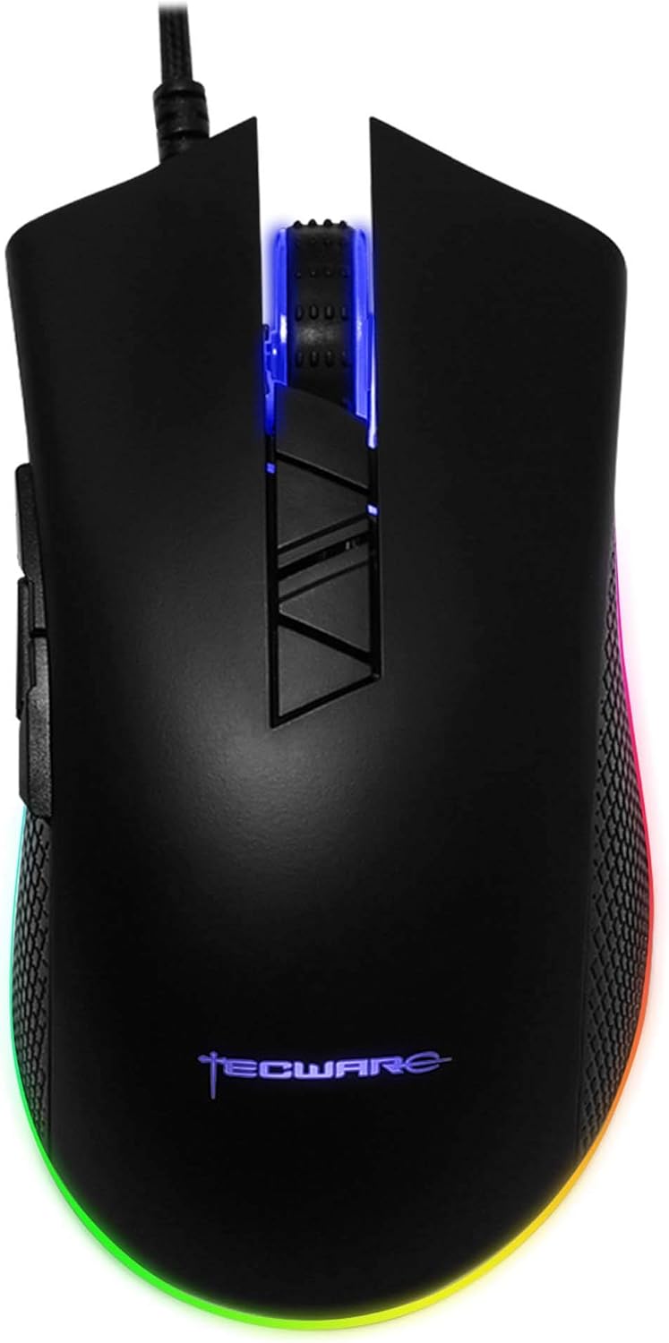 TECWARE Torque PLUS RGB Gaming Mouse with PixArt 3327 Sensor (TORQUE ...