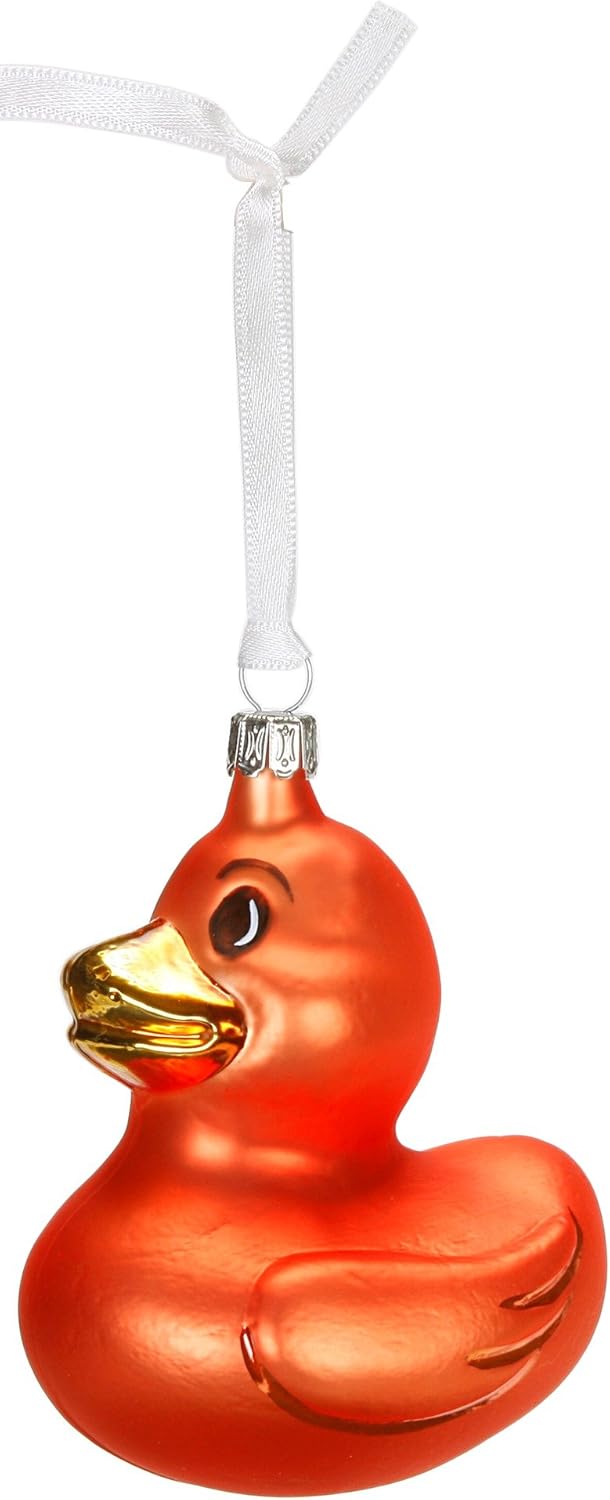 Inge Glas 55091-3 Duck Glass Ornament Hand-Blown and Hand-Painted ...