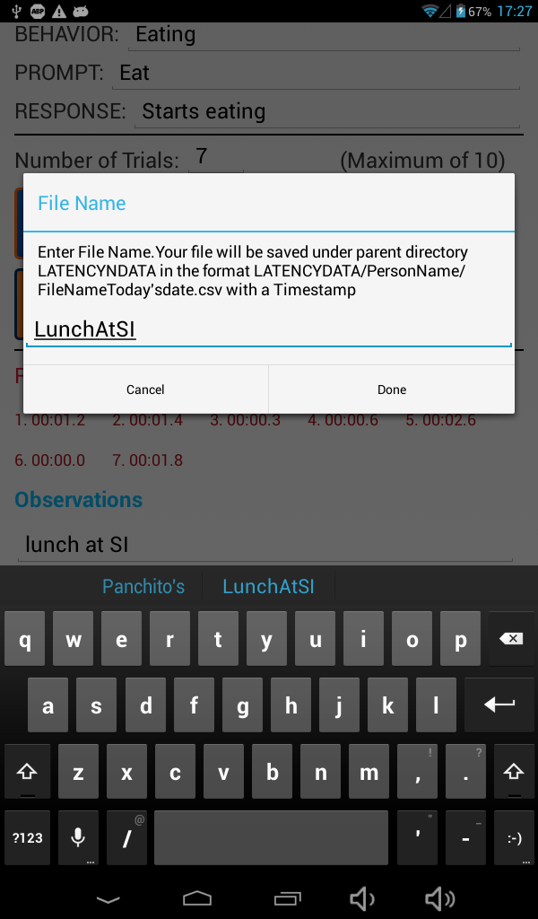 ABA Latency Recording Tool - App on Amazon Appstore