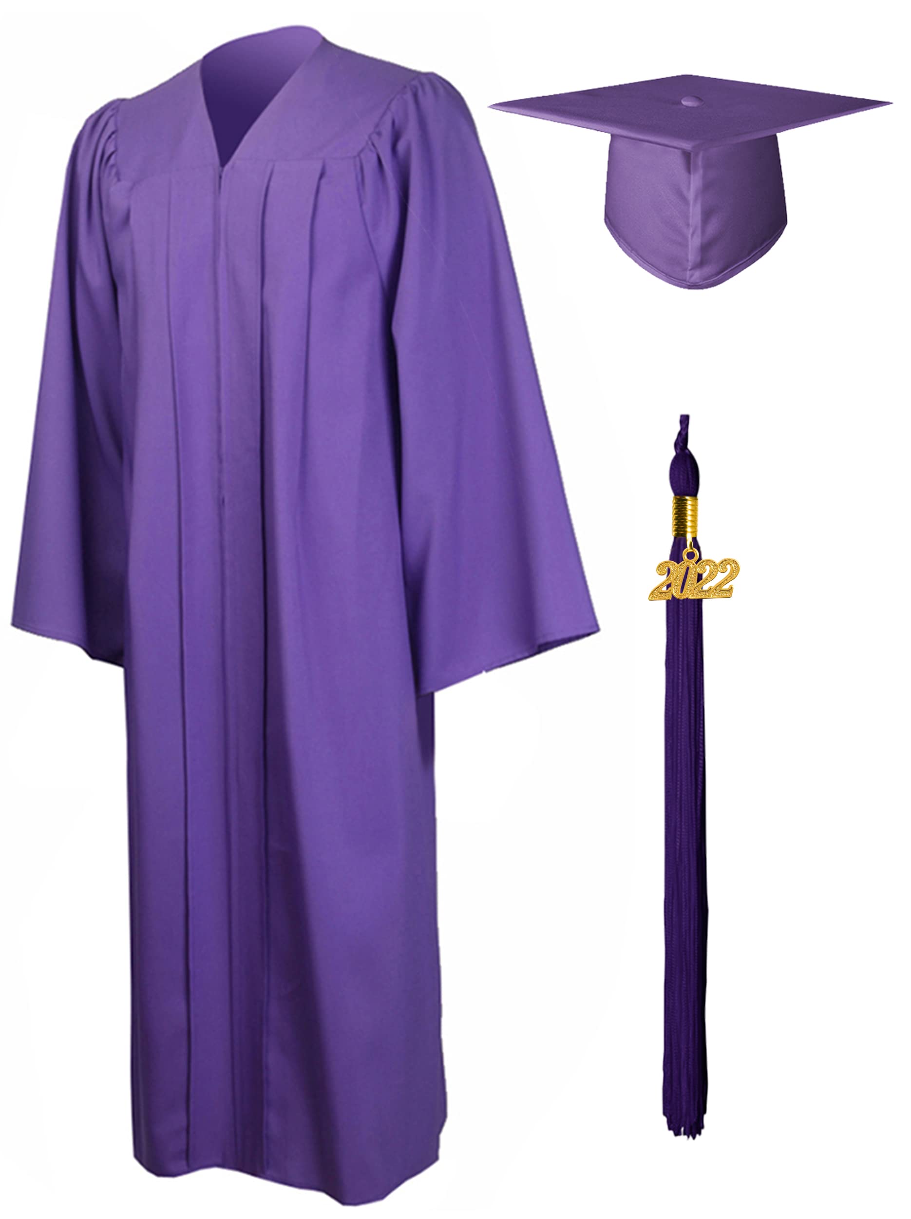 Snapklik.com : GraduationMall Matte Graduation Gown Cap Tassel Set 2024 ...