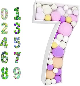 Amazon.com: 4FT Marquee Numbers, Mosaic Numbers for Balloons Large ...
